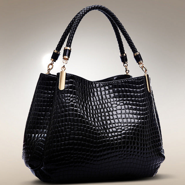 Hand Bag/Stylish and Sophisticated Women’s Crocodile Print Hand Bag ...