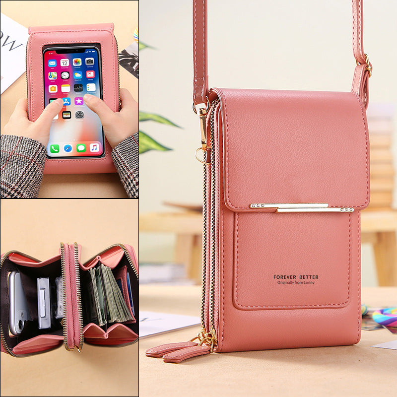 Women’s Touch Screen Mobile Phone Crossbody Shoulder Bag in 7 Colors ...